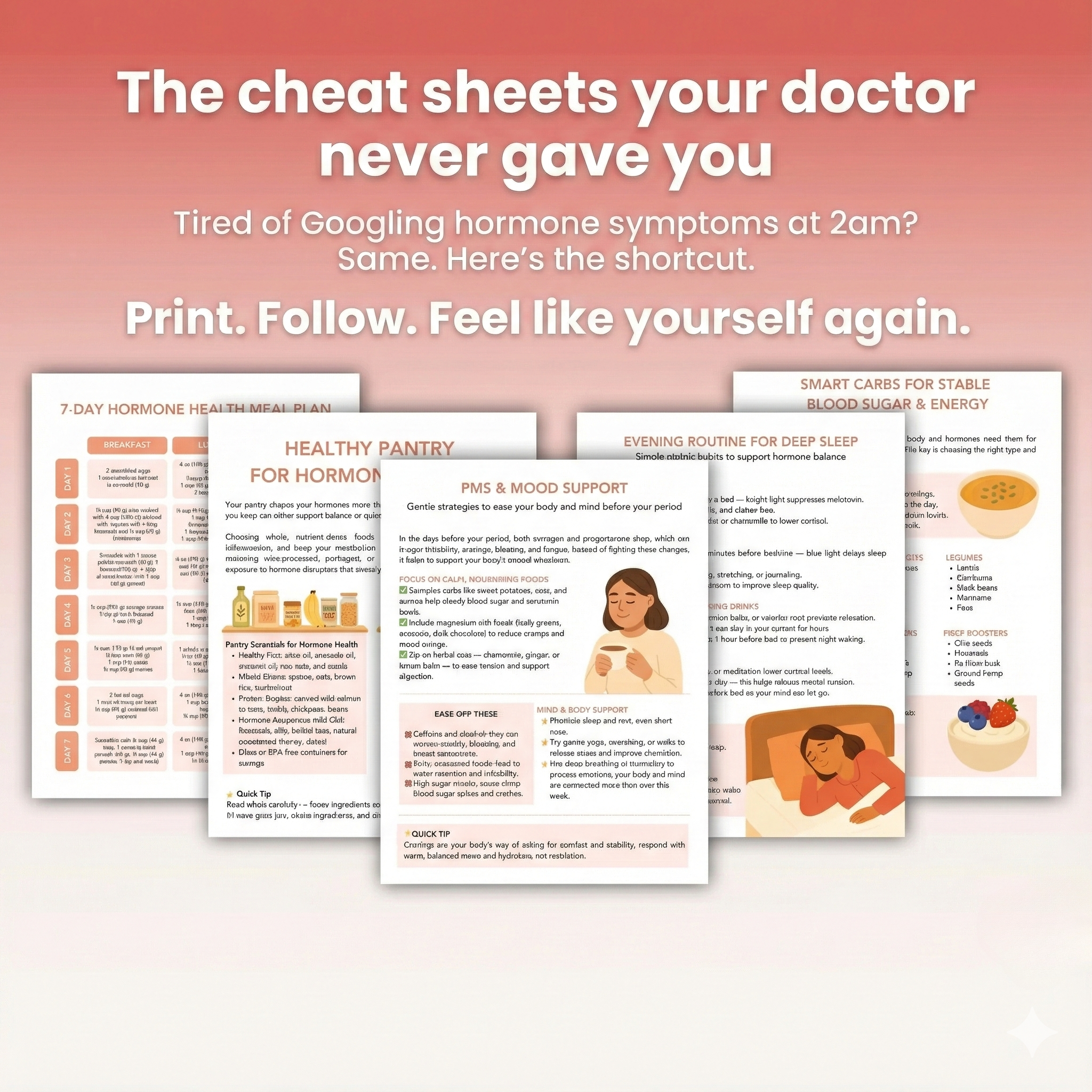 100 Hormone Health Handouts, Cheat Sheets & Trackers – SpineFlow